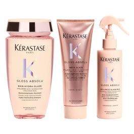 Kérastase Gloss Absolu Hydra-Glaze Bain 250ml + Insta-Glaze Fondant ...